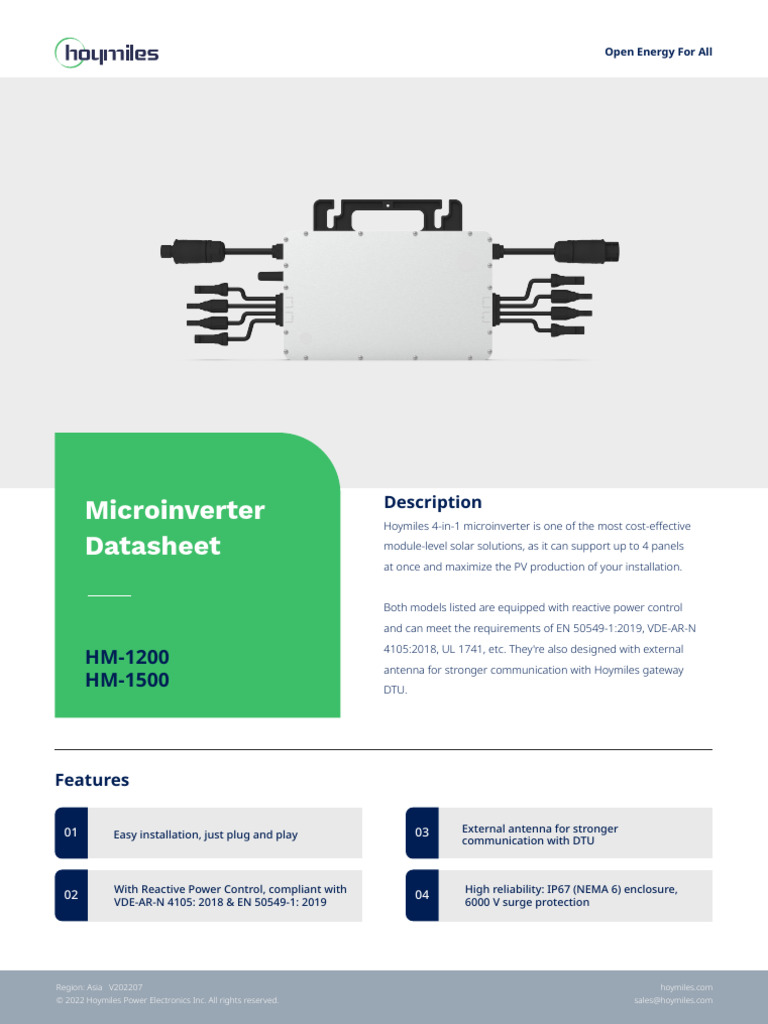 Datasheet HM-12001500 Asia EN V202207 | PDF | Computer Engineering | Electronic Engineering