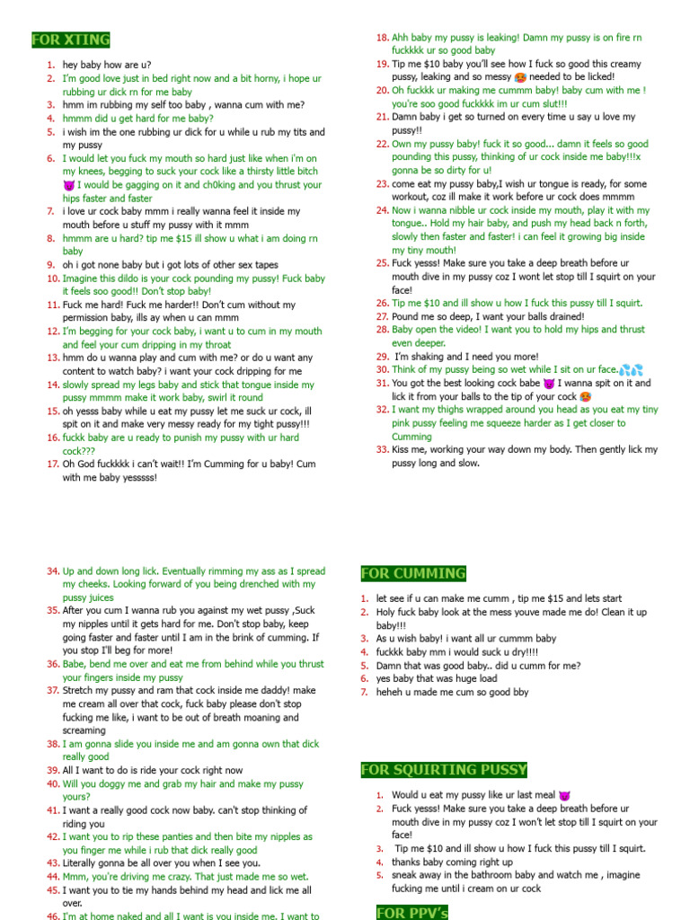 Script Ideas | PDF | Human Sexuality | Human Reproduction