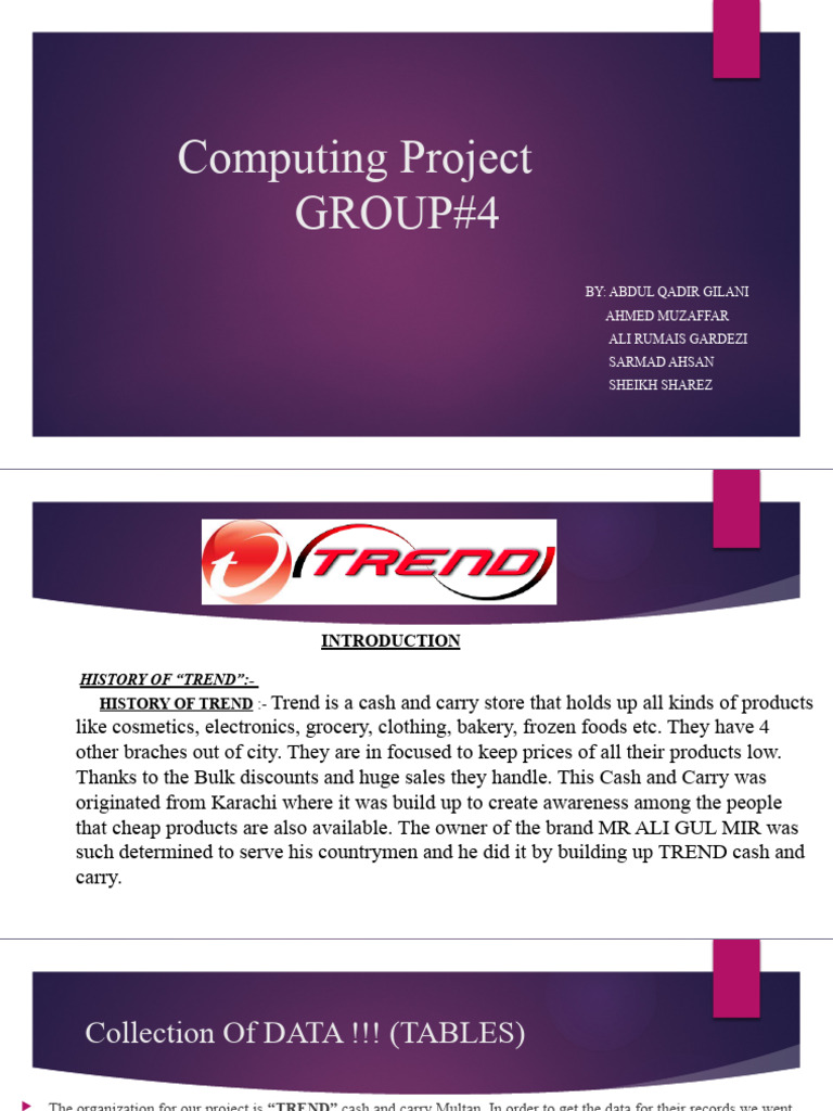 Computing Project Final | Download Free PDF | Databases | Microsoft Access Computing Project Final | Download Free PDF | Databases | Microsoft Access