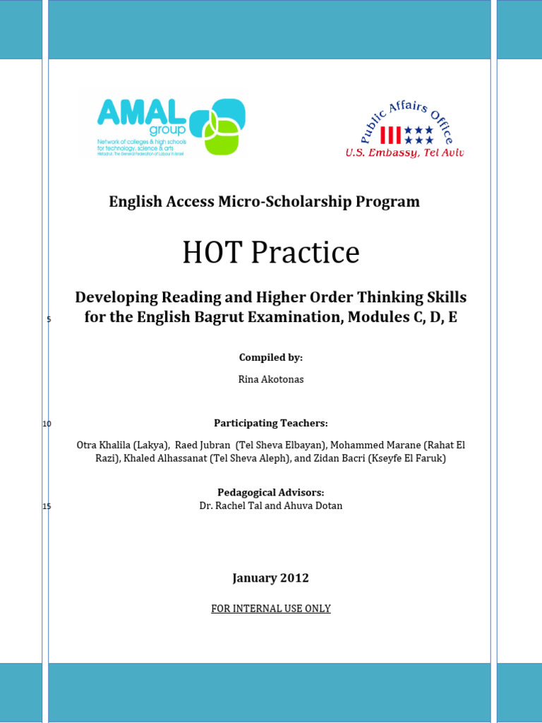 HOT Practice Modules CDE | PDF | Running | Volunteering