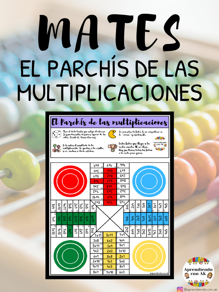 El Parchís de Las Multiplicaciones: @aprendiendo - Con.ak | PDF