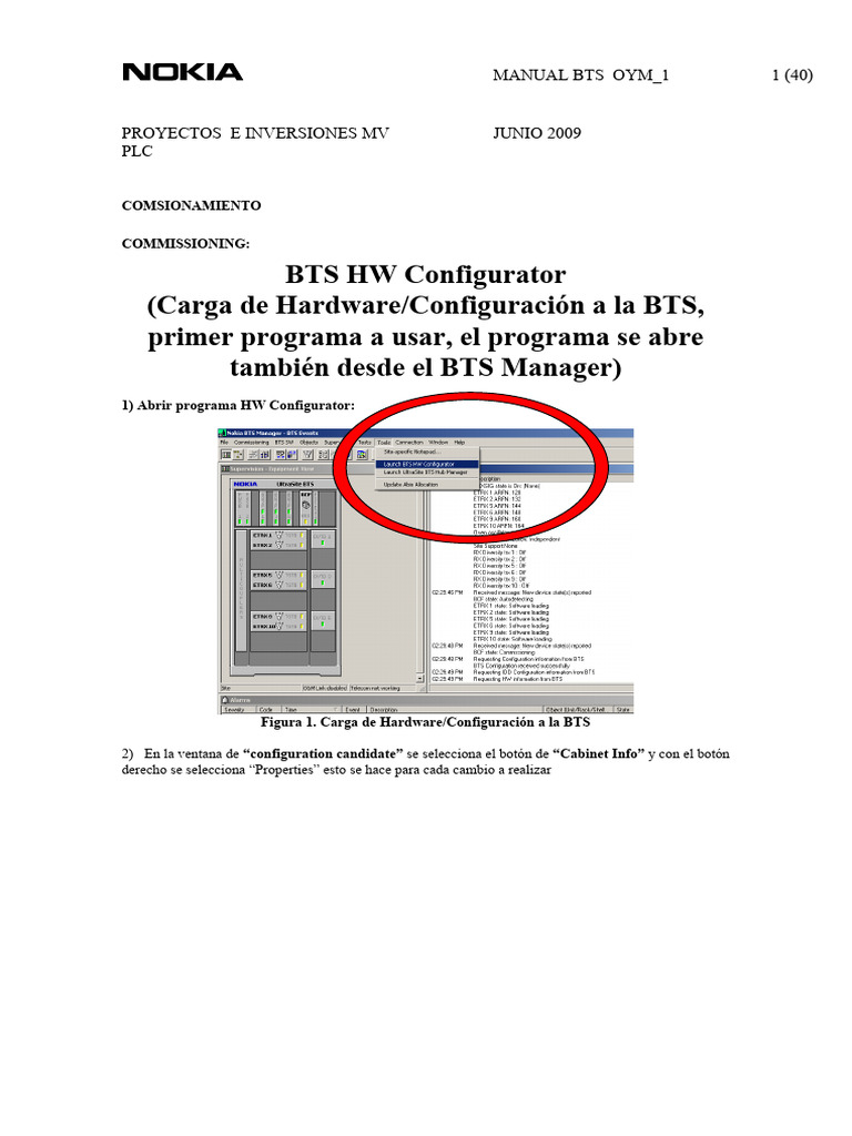 Configuracion - BTS - Desde Cero | PDF | Ingenieria Eléctrica | Electrónica