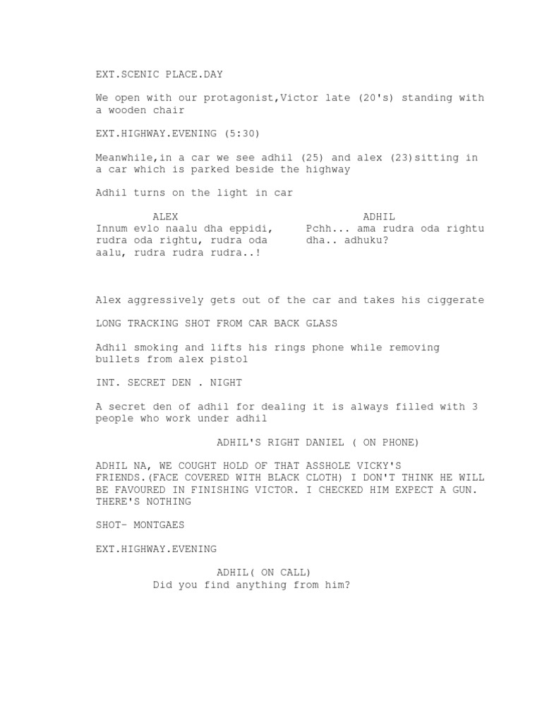 Script VENGEANCE II | PDF