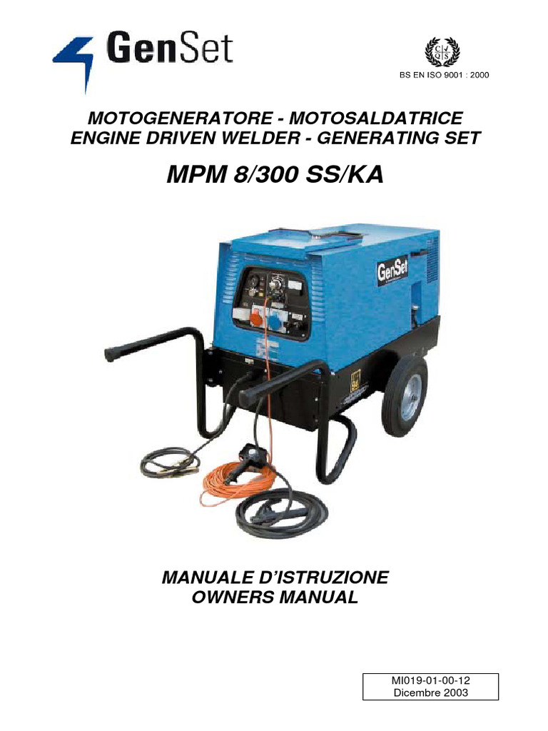 156 - MANUAL Genset Manual | PDF