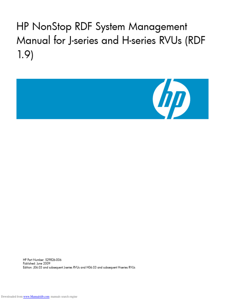 Nonstop RDF Jseries Rvus | PDF | Databases | Backup