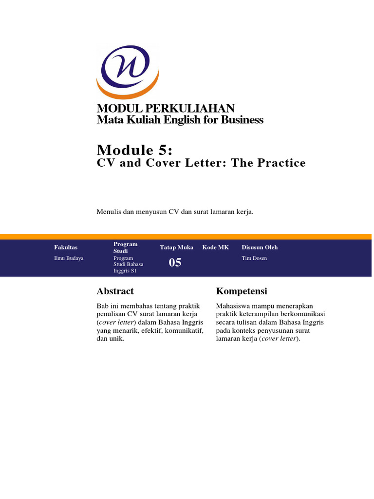 Modul EFB Unit 5 | PDF