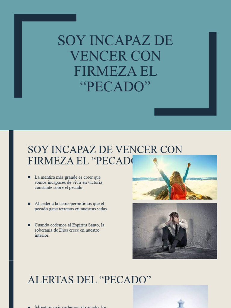Soy Incapaz de Vencer Con Firmeza El | PDF