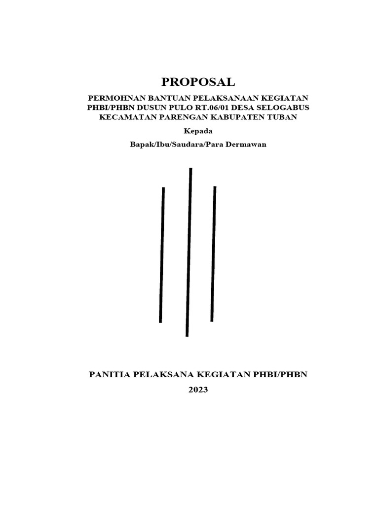 Proposal Phbi - PHBN | PDF | Perjalanan