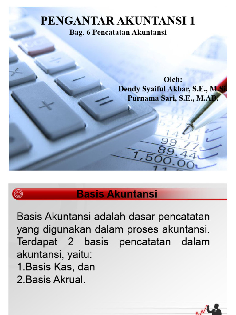 Pencatatan Akuntansi (Materi) | PDF | Bisnis | Pengelolaan Keuangan & Uang