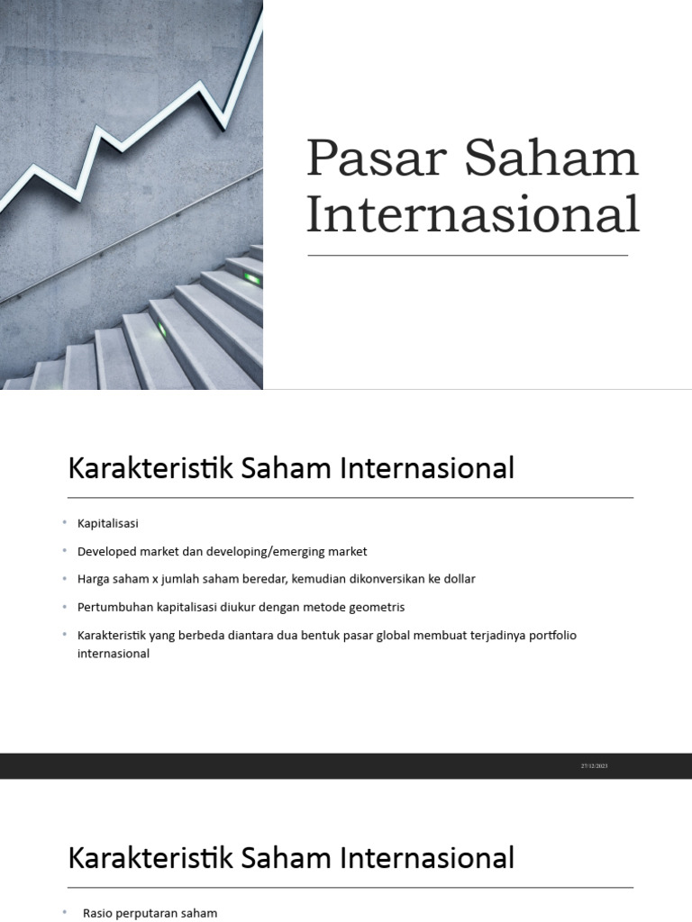 Karakteristik Pasar Saham Internasional | PDF | Pengelolaan Keuangan ...