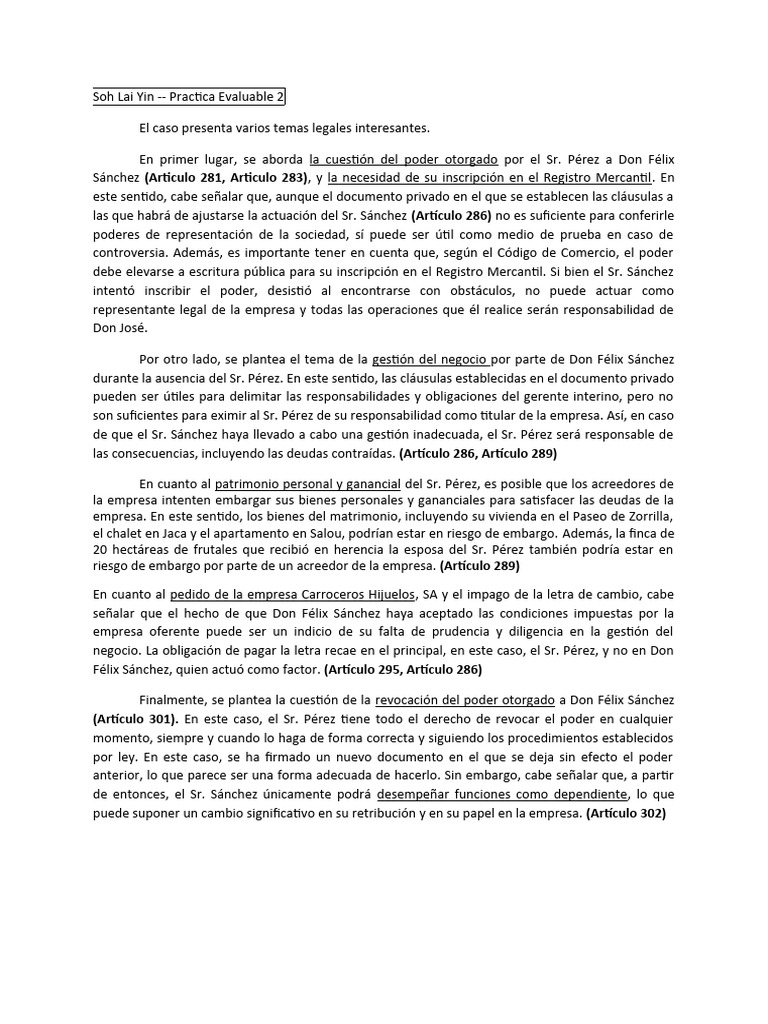 Derecho Practica Evaluable 2 | PDF