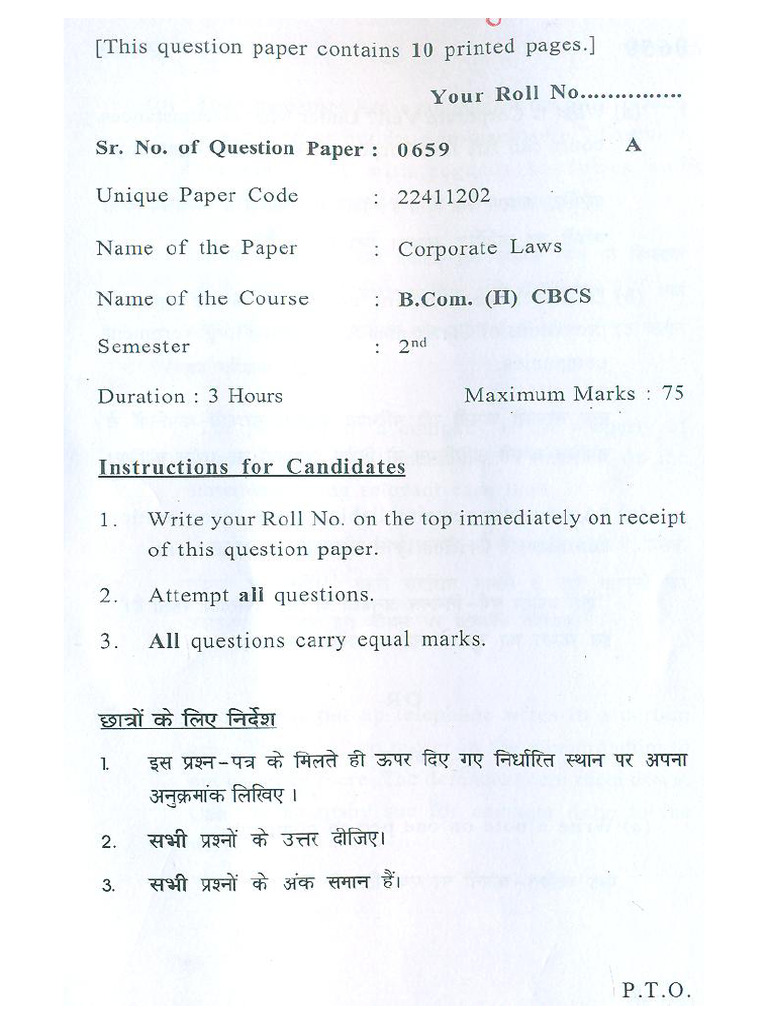 (H) (CBCS) Sem-Ll, LV, VL, May - June, 2022 | PDF