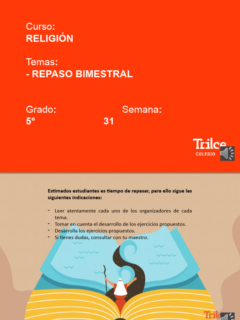 5° RELIGIÓN - REPASO - II BIM - PPTX CON AUDIO | PDF