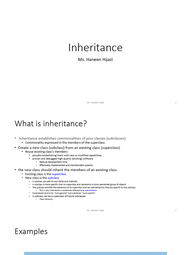 Chapter 9 Inheritance - Completer | PDF | Inheritance (Object Oriented ...
