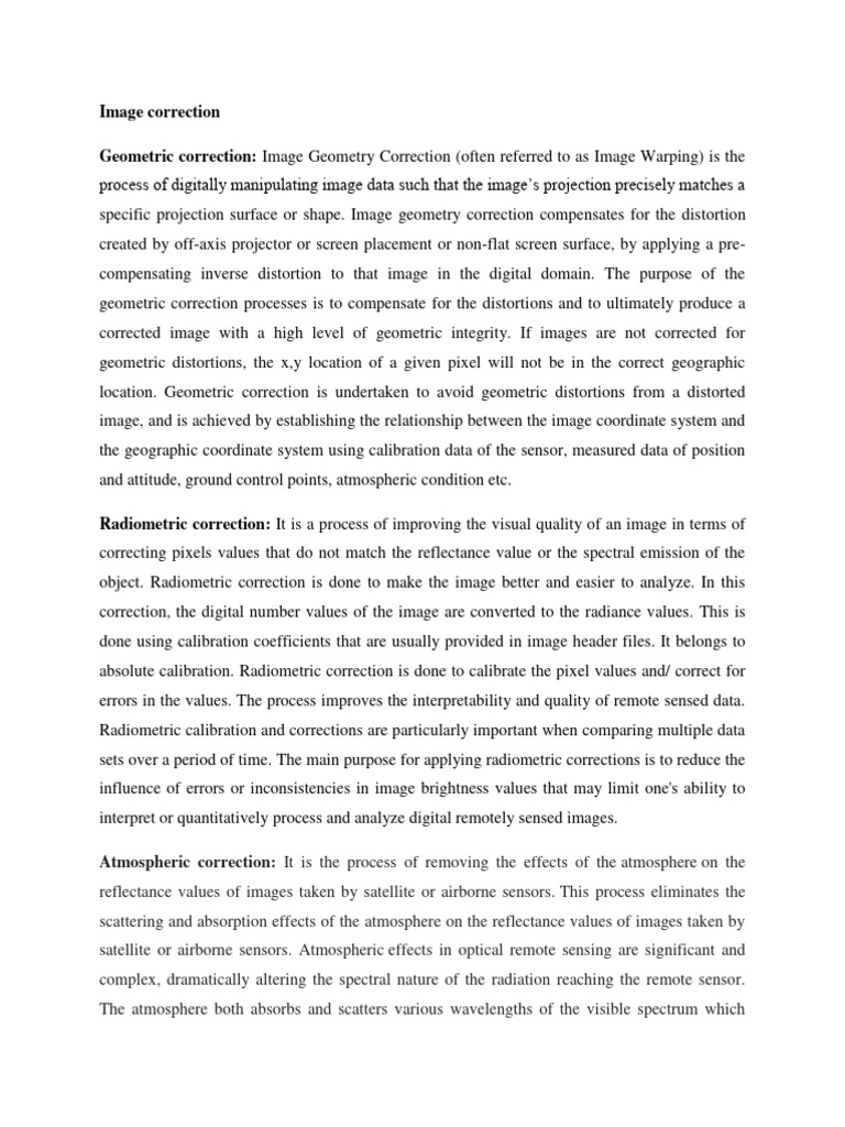 Image Correction - FCC - Classification | PDF