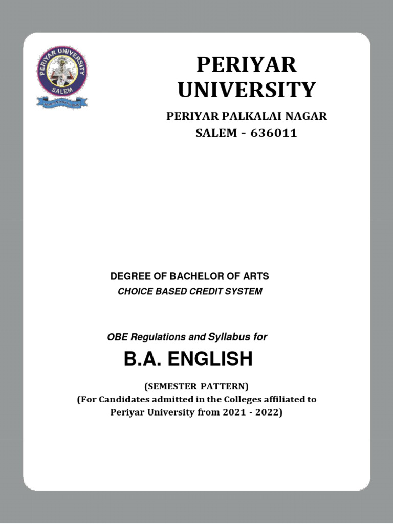 Ba English | PDF | Reading Comprehension | English Literature