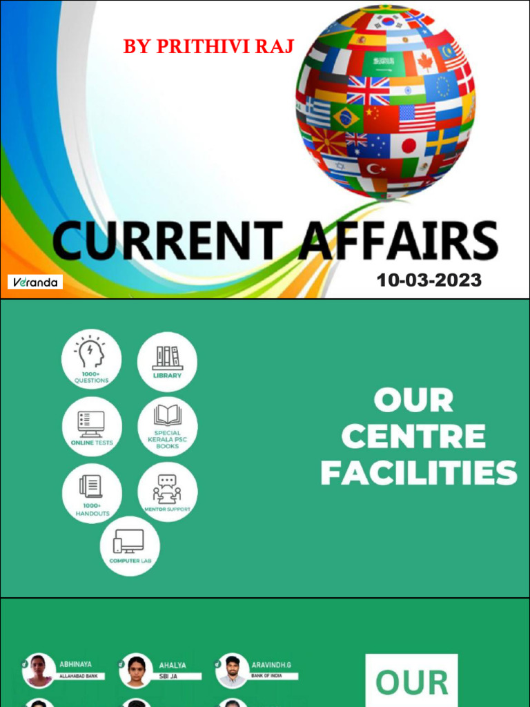 Current Affairs (11 - 03-23) | PDF