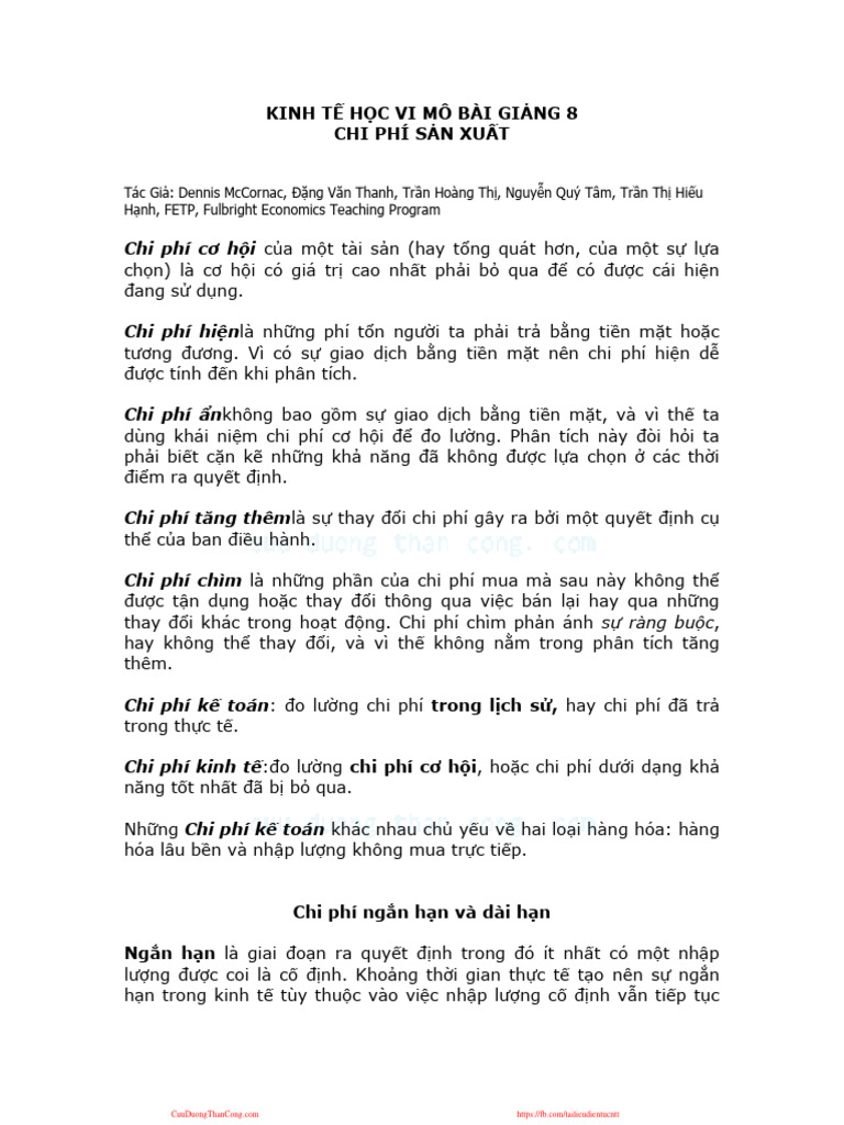 (KTVM) - Kinh-Te-Vi-Mo - Kthvimo-8 - (Cuuduongthancong - Com) | PDF