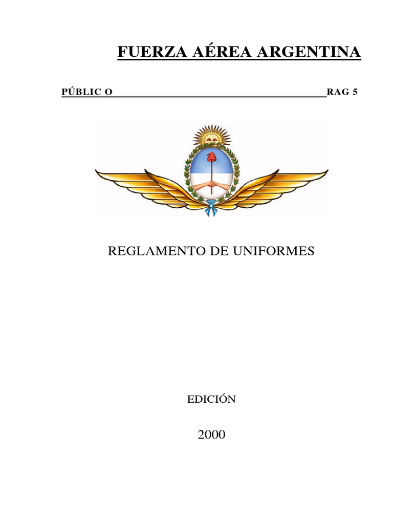 Rag 05 - Edicion 2000 - Uniformes | PDF | Derecho