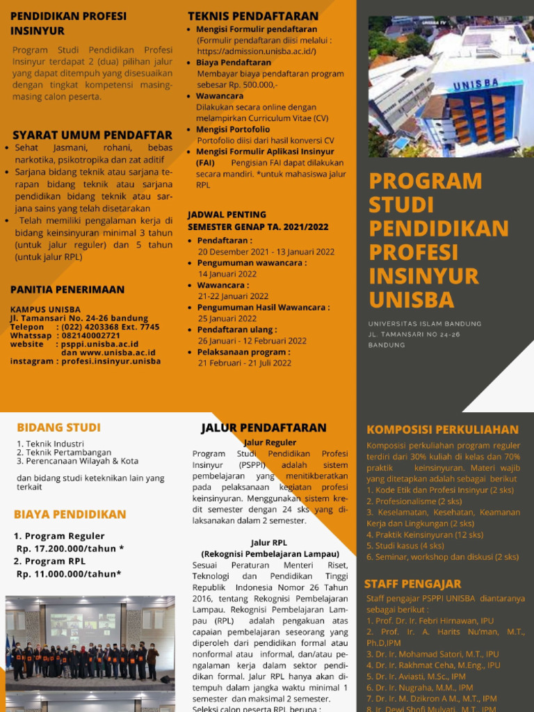 Program Studi Pendidikan Profesi Insinyur | PDF
