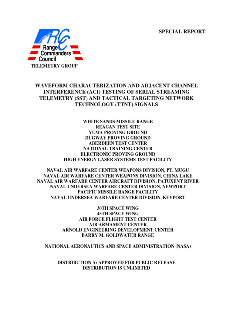 Waveform Characterization Aci Testing Sst And Ttnt Signals Pdf