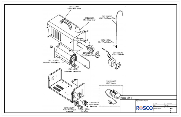 Rosco Mini-V Exploded Diagram Final - 2 | PDF | Algorithms | Electronic Circuits