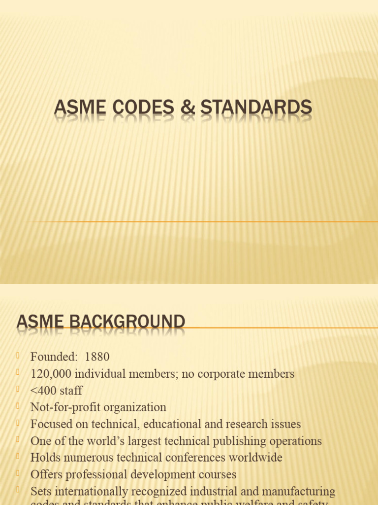 Asme Code Standards | PDF