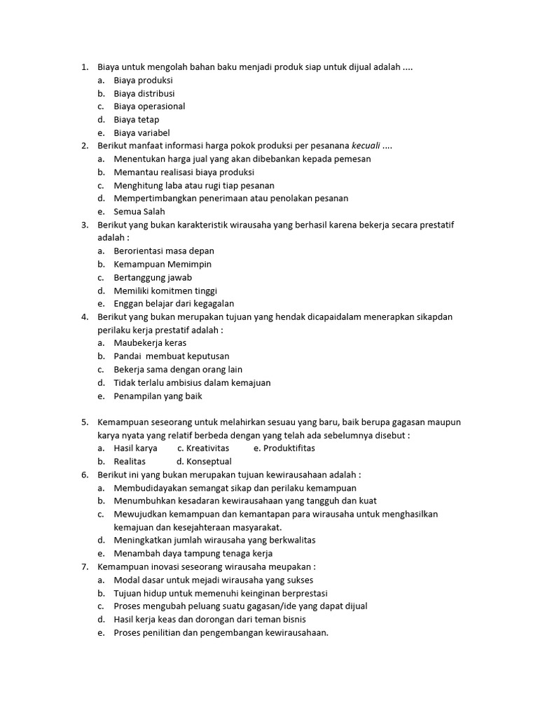 Soal KWU Kelas XI Nop 2023 | PDF | Seni