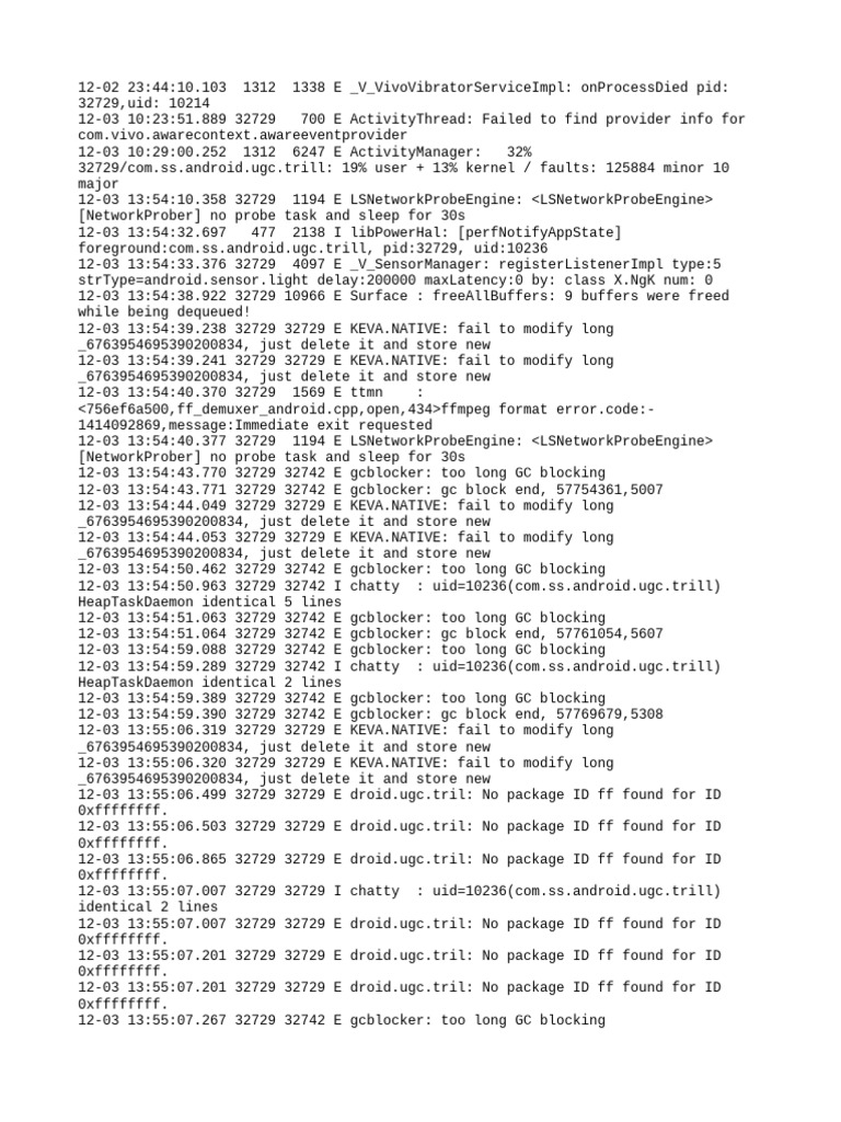 Log | PDF | System Software | Computer Data