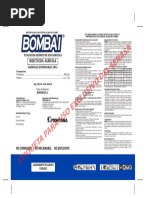 Ficha Tecnica Bingo SG | PDF | Insecticida | Agua