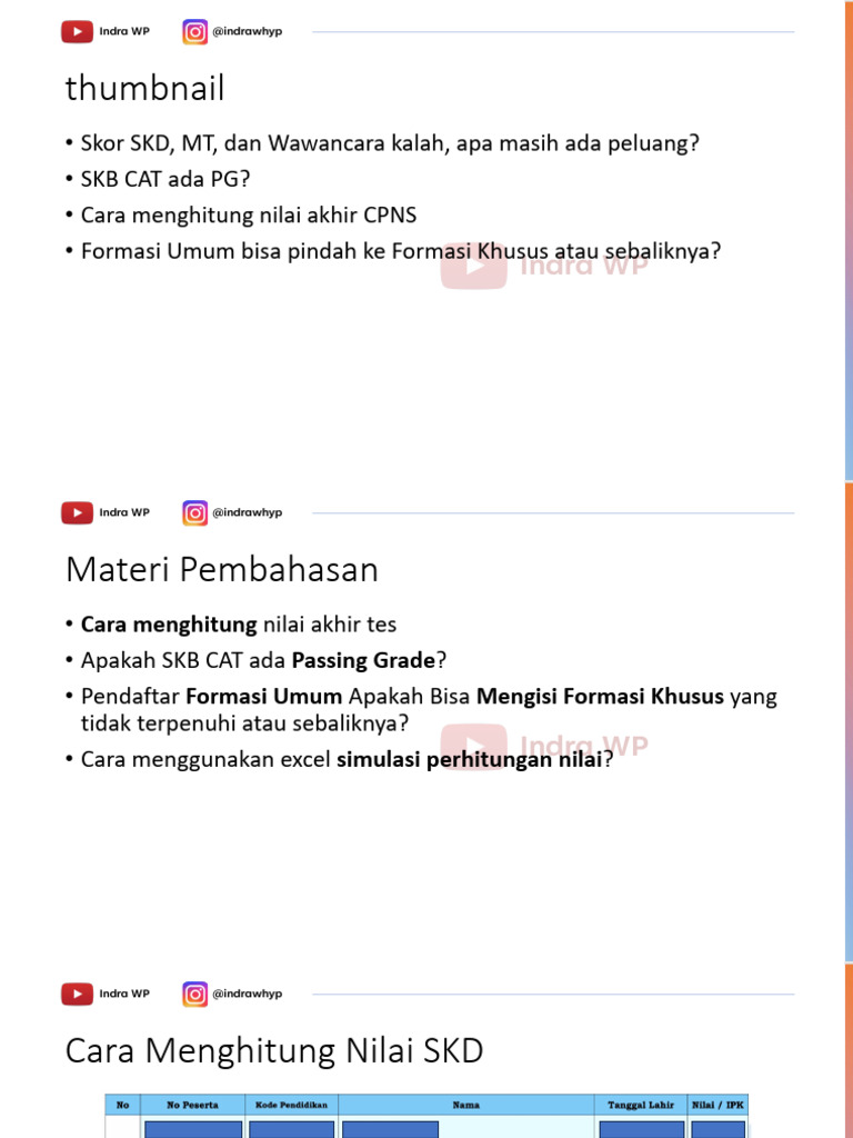 SKB Online Perhitungan Nilai | PDF