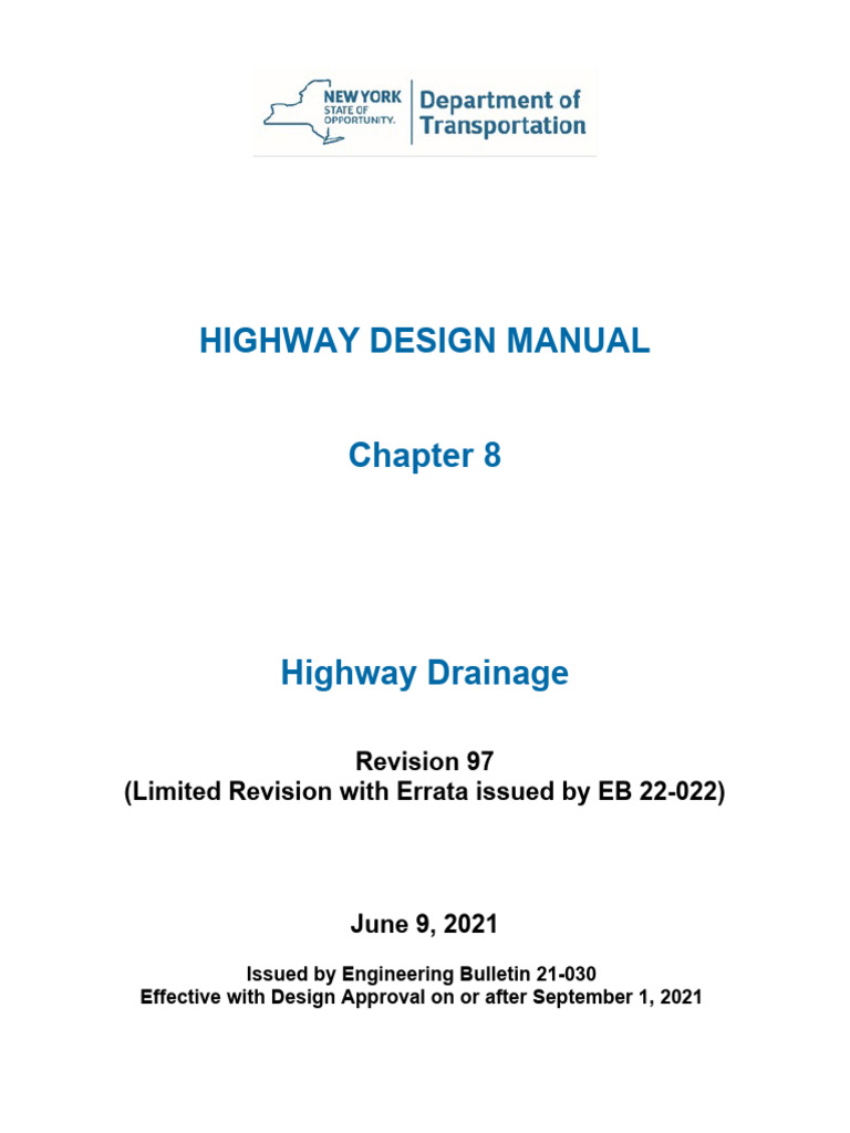 Highway Drainage Guidelines | PDF | Clean Water Act | Storm Drain