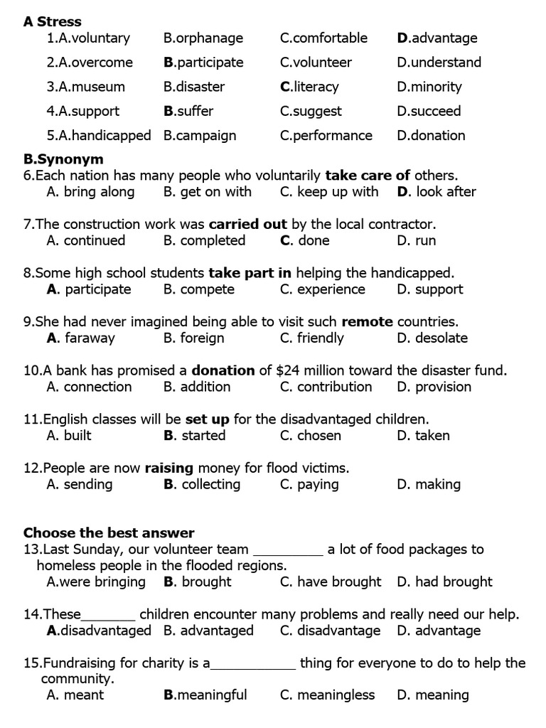 Unit 4 For A Better Community | PDF