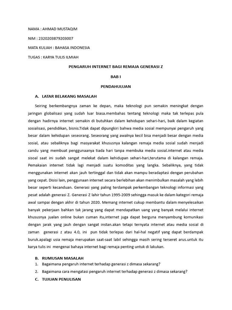 Bahaya Internet bagi Remaja Z | PDF | Politik | Ilmu Sosial