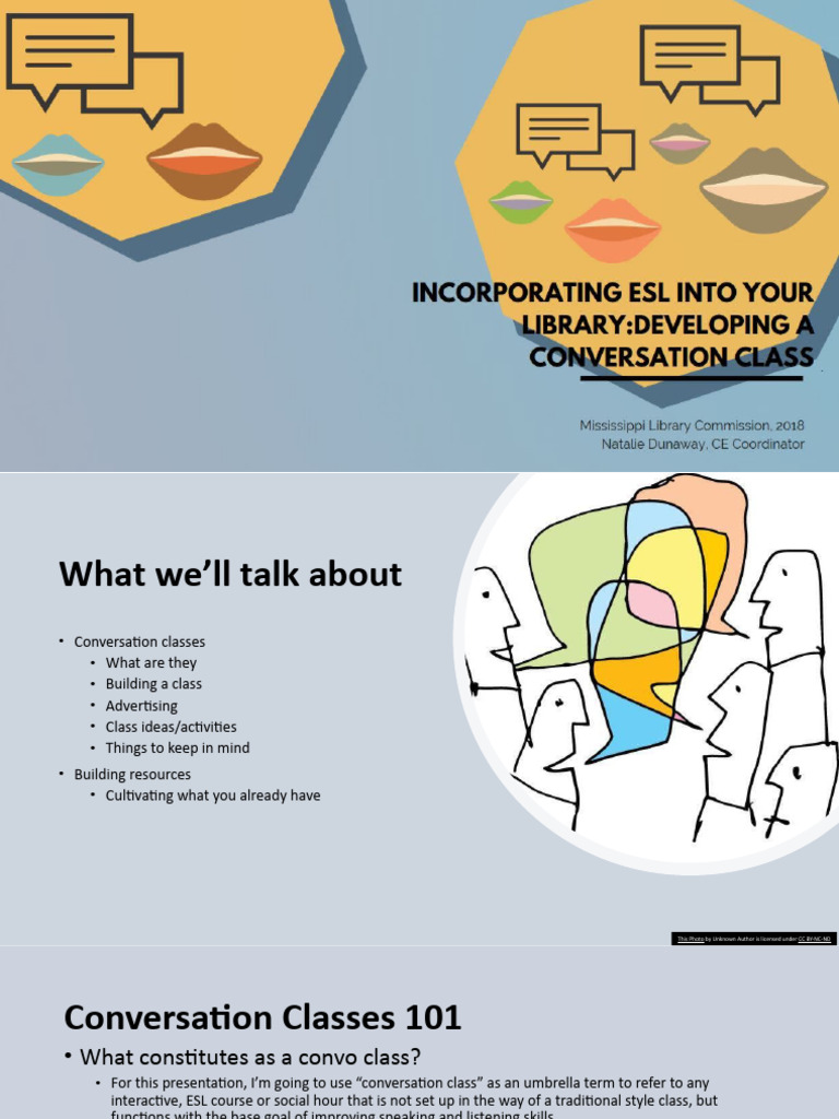Developing A Conversation Class | PDF | English As A Second Or Foreign ...