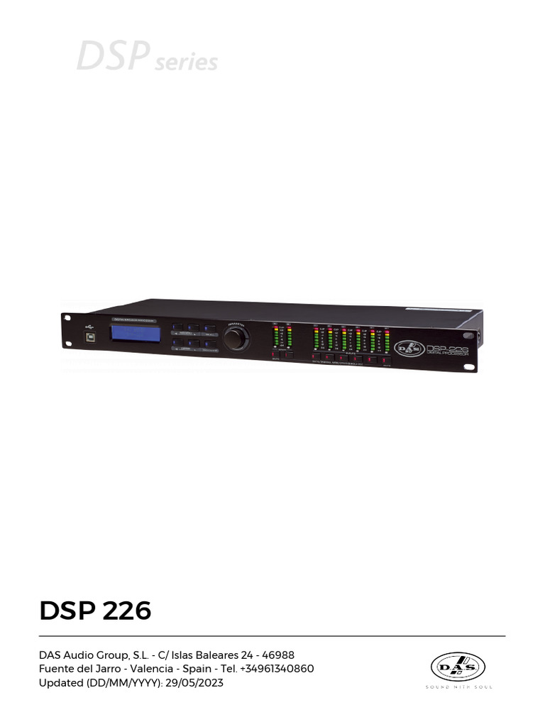 Manual DSP DAS | PDF | Digital Signal Processing | Electrical Engineering