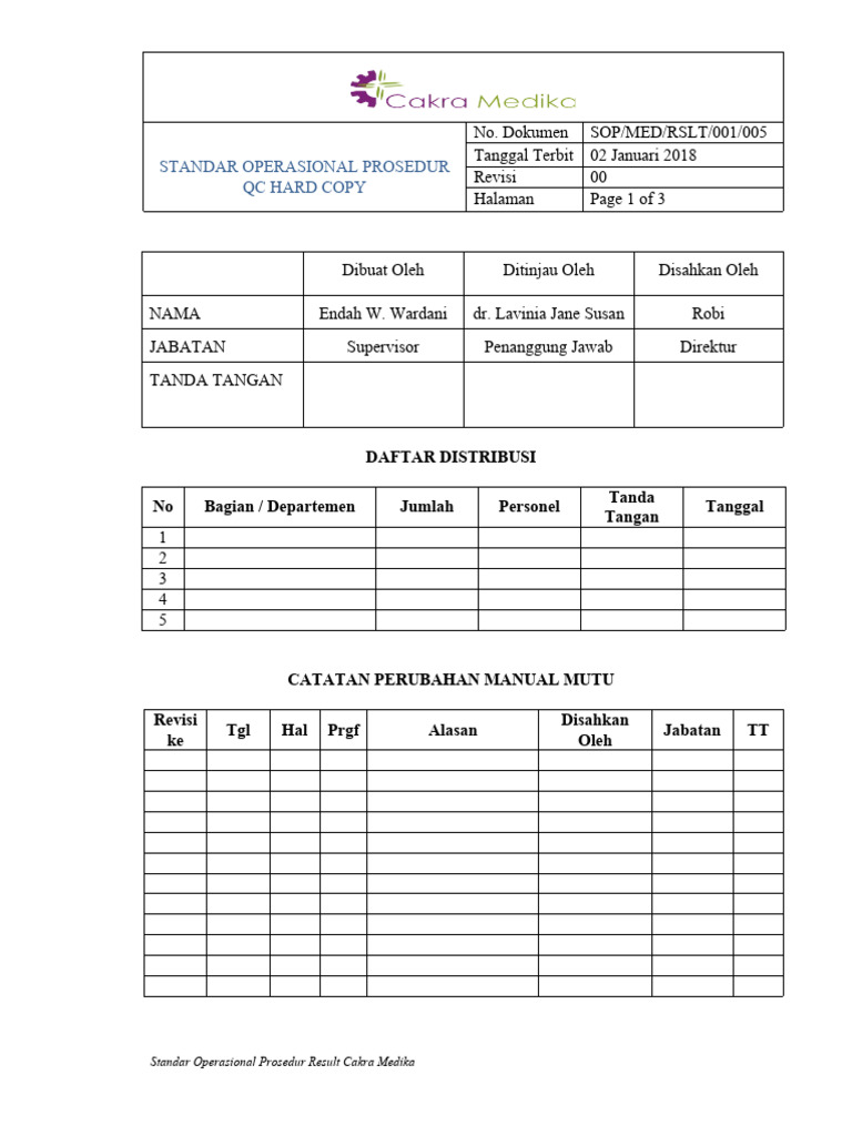 SOP-5. QC Hard | PDF | Teknologi & Rekayasa