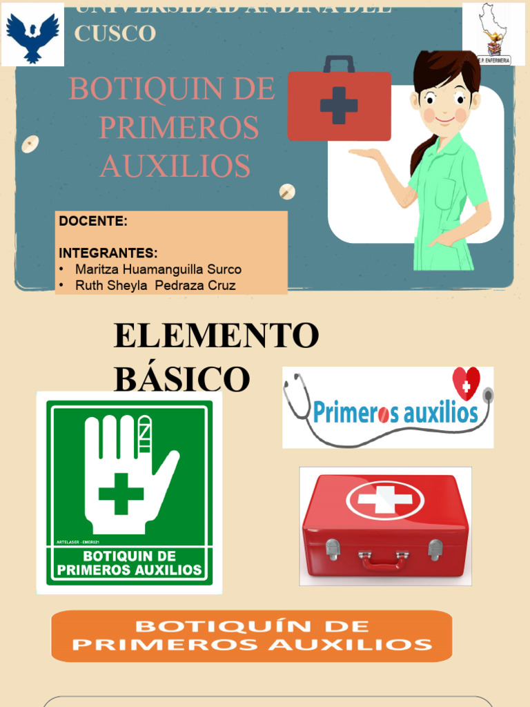 Botiquin de Primeros Auxilios | Descargar gratis PDF | Primeros ...