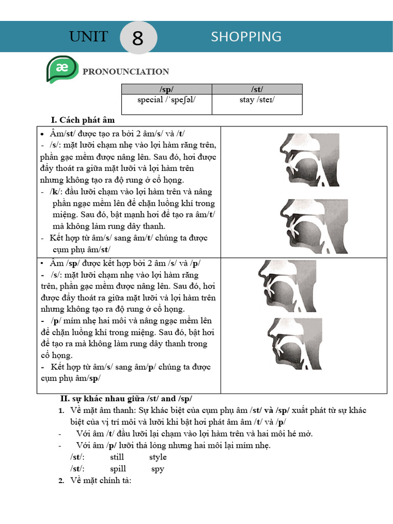 Shopping: Pronounciation | PDF