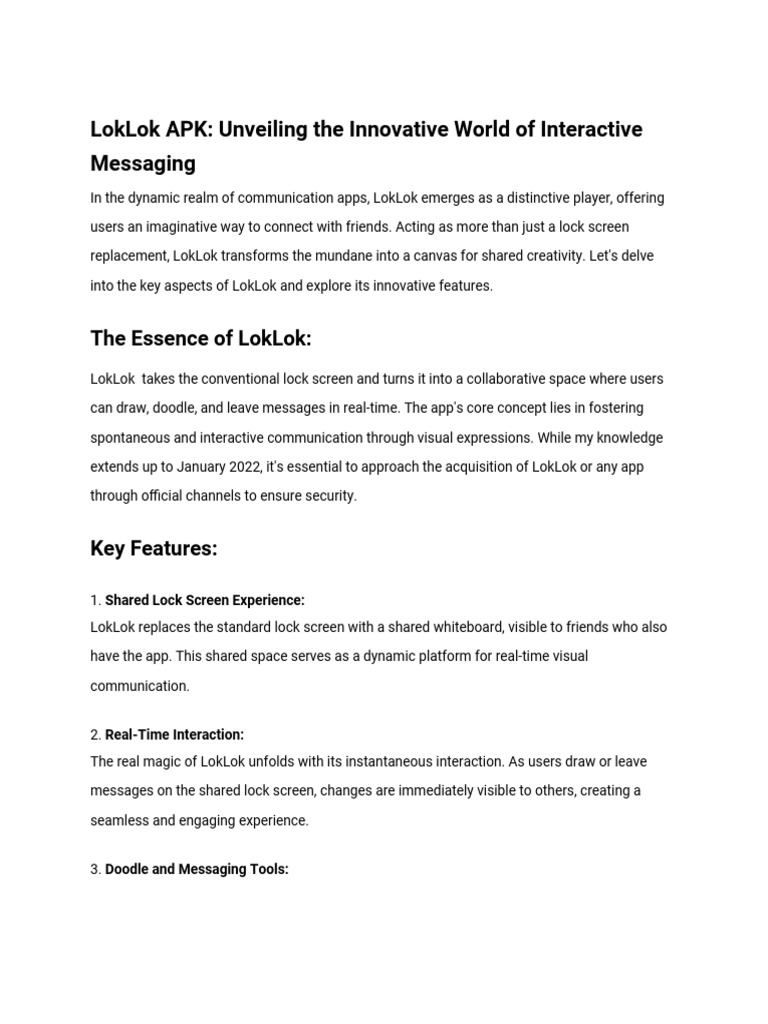 Lolok Apk | PDF | Mobile App | Google Play