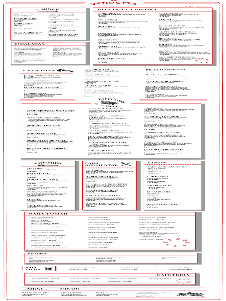 Carta VPE | PDF | Pizza | Alimentos