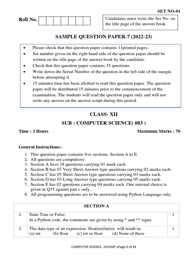 Mock Paper 2 | PDF | Parameter (Computer Programming) | Table (Database)
