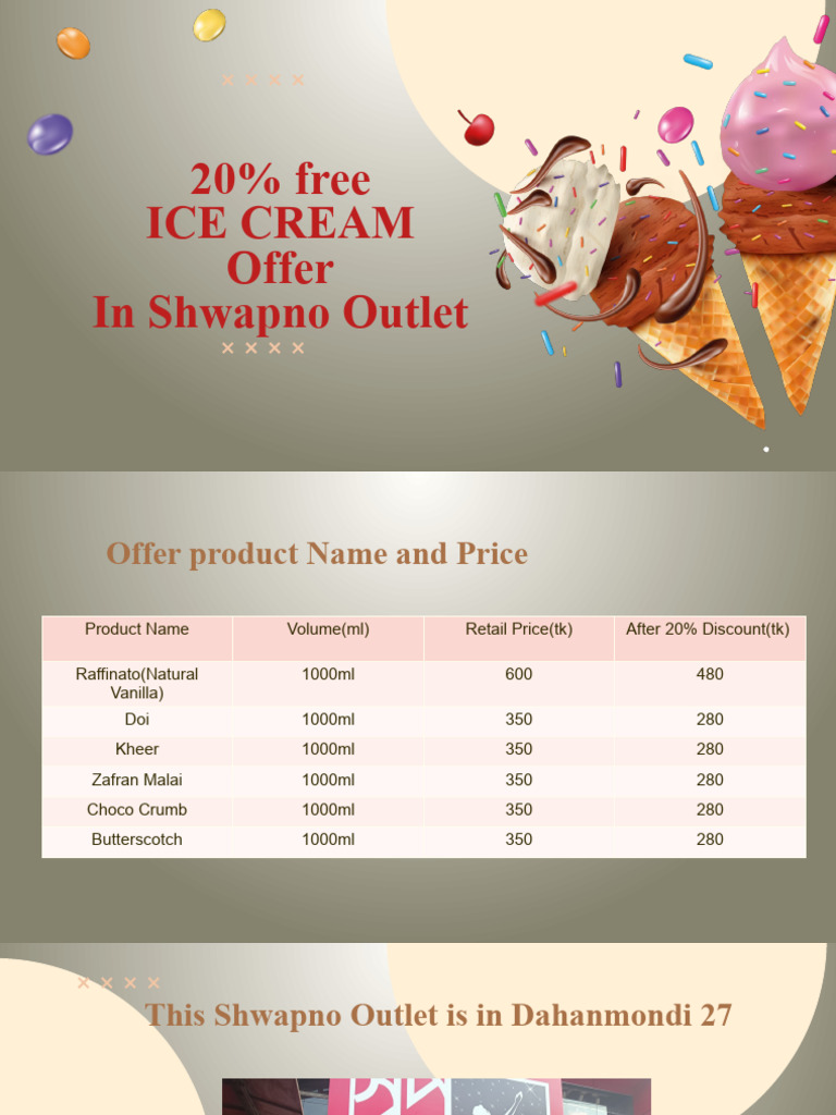 Polar Ice Cream Offers at Shwapno 2023 | PDF | Ice Cream | Cuisine