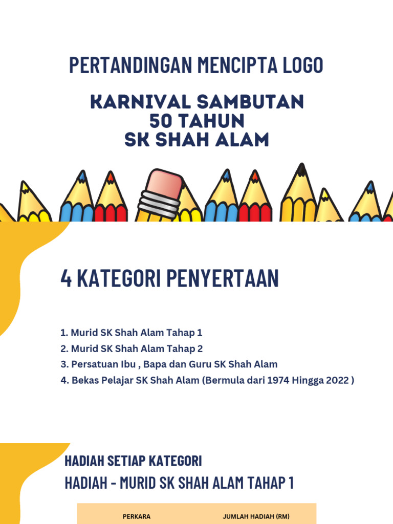 Pertandingan Mencipta Logo Sambutan 50 Tahun SK Shah Alam | PDF