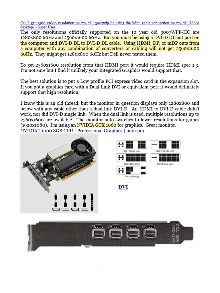 Nvidia T1000 8GB | PDF