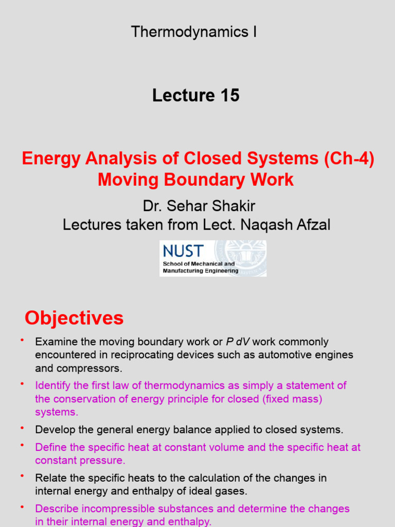 Lec CH 04 | PDF | Heat | Enthalpy