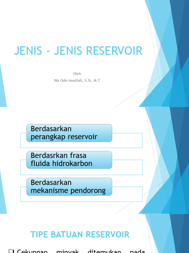 JENIS - JENIS RESERVOIR - Perangkapreservoir | PDF