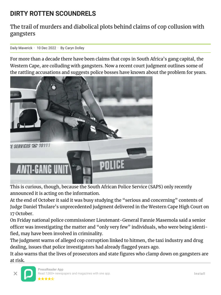 Dirty Rotten Scoundrels | PDF | Crimes | Crime & Violence