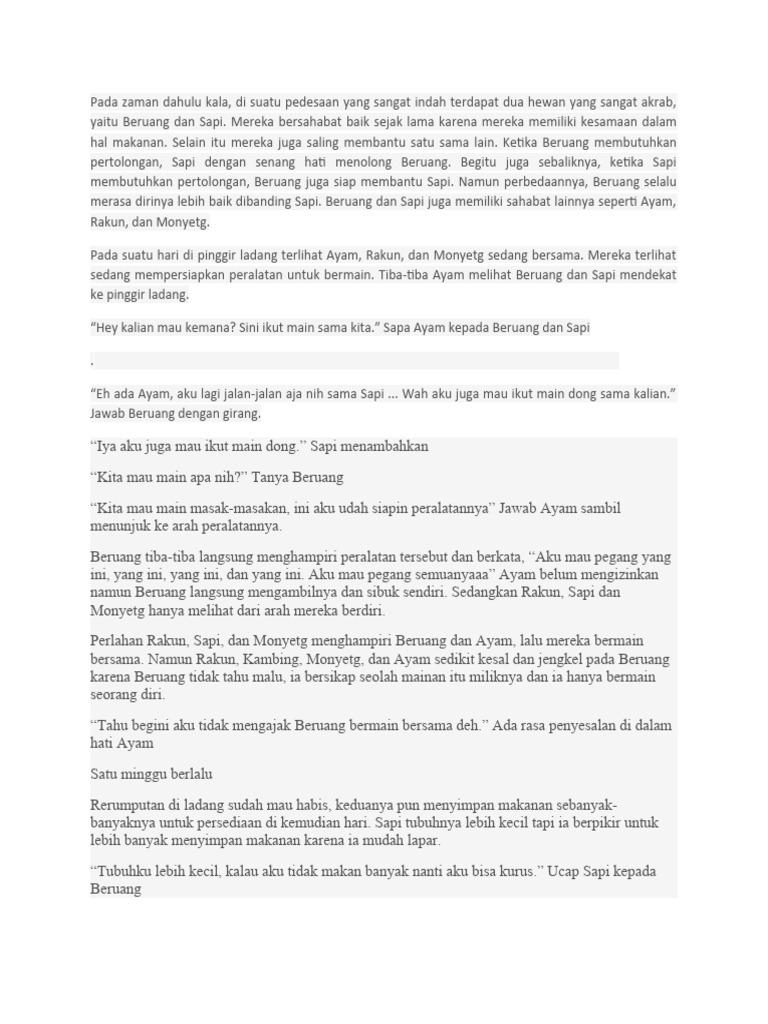 Pada Zaman Dahulu Kala | PDF