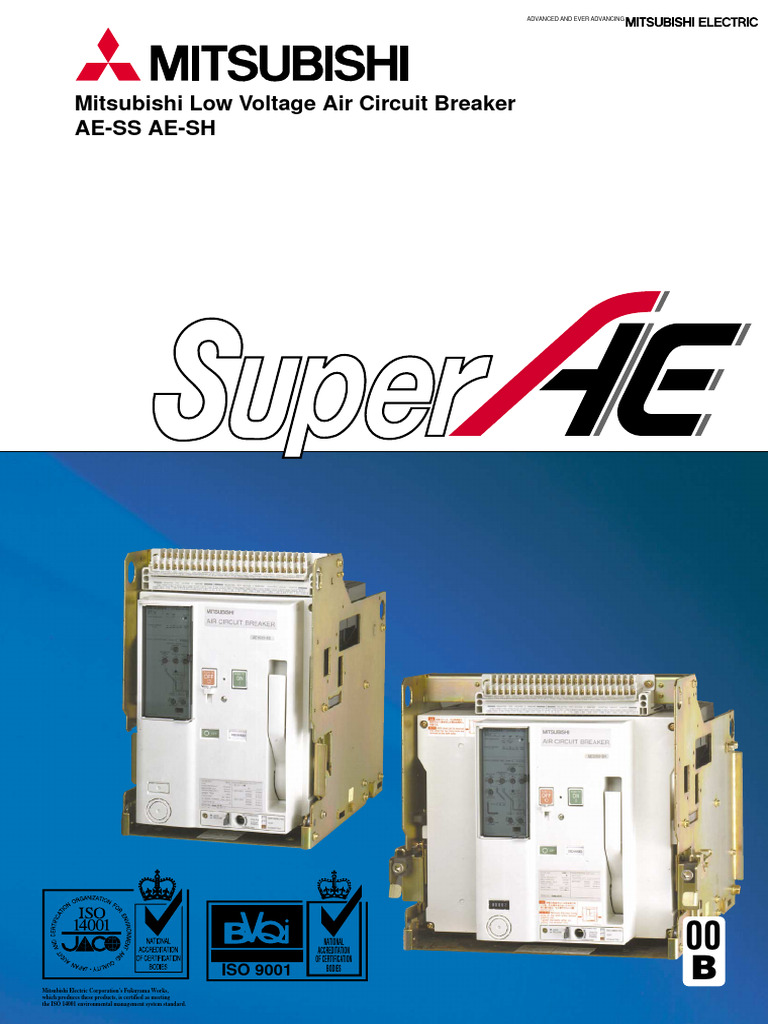 Mitsubishi ACB Air Circuit Breaker | PDF | Relay | Programmable Logic ...